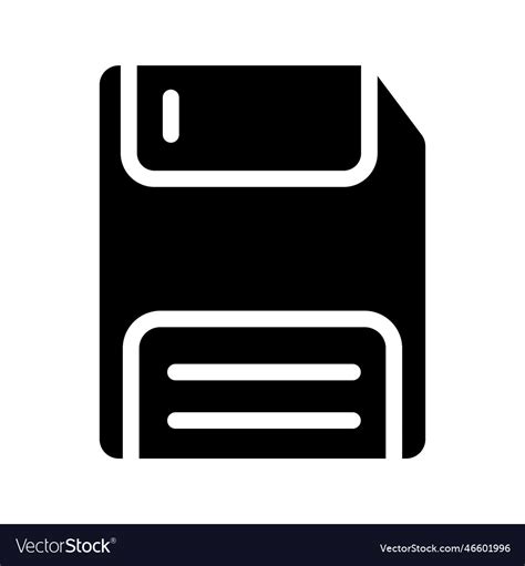 Memory Card Solid Icon Style Royalty Free Vector Image