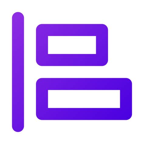 Left Align Generic Gradient Icon