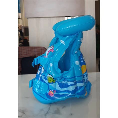 Sainteve เสื้อชูชีพเด็กลายการ์ตูน สีฟ้า บีชแวร์ แฟคโทะริ Thaipick