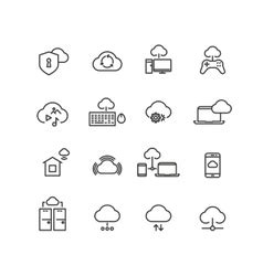 Cloud Computing Sync Icon Royalty Free Vector Image
