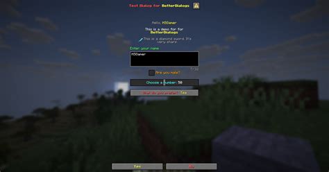 Menu Bettergui Documentation