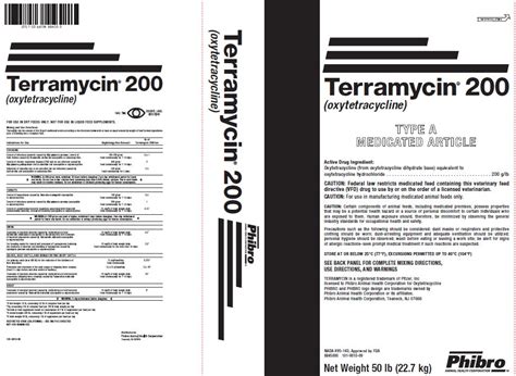 Terramycin® 200 Oxytetracycline Type A Medicated Article