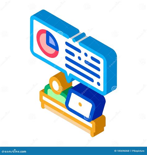 Two Color Statistician Vector Icon From Professions Concept Isolated Blue Statistician Vector