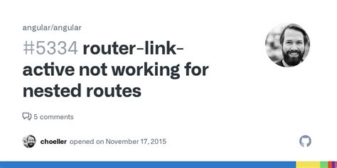 Router Link Active Not Working For Nested Routes · Issue 5334 · Angularangular · Github