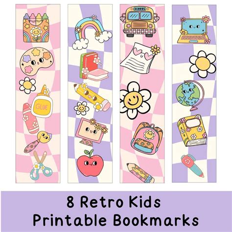 Teacher Printable School Bookmark Bundle Teacher Classroom Bookmark For
