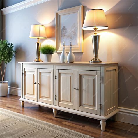 3d Iilustration Of Sideboar Isolated On White Background Premium Ai Generated Image