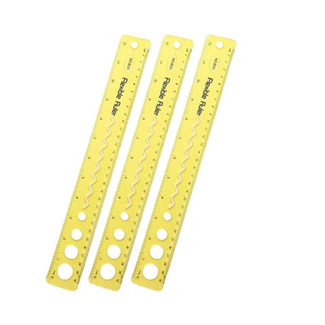 Kpamnxio Back To Classroom Supplies 3 Pack Soft Bendable Ruler Set