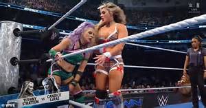 Wwe Star Tiffany Stratton Suffers Awkward Wardrobe Malfunction Mid