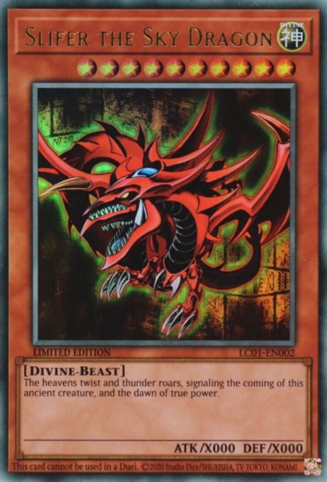 Lc01 En002 Slifer The Sky Dragon Yu Gi Oh
