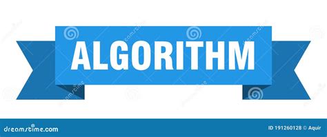 Algorithm Ribbon Stock Vector Illustration Of Ribbon 191260128