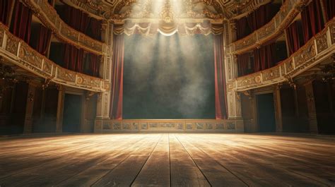 Ai Generated Opera Theatre Advertisment Background With Copy Space