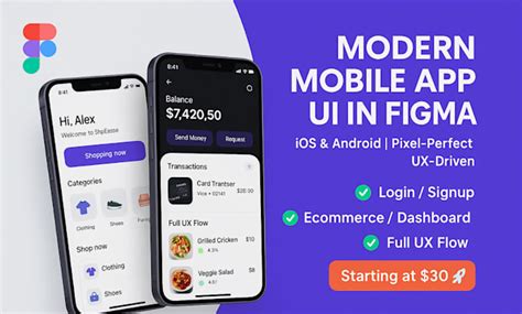 Design Modern Mobile App Ui In Figma Ios And Android App Ui Ux Design