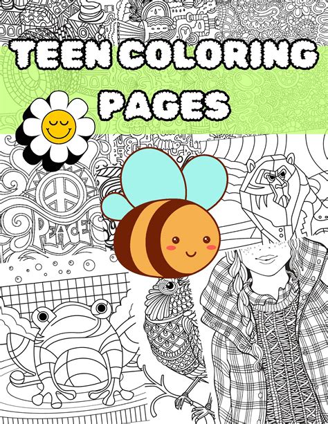 Printable Teen Coloring Pages Cool And Creative Designs For Teens And