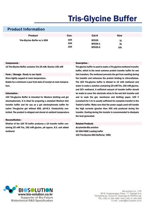 10x Tris Glycine Sds Buffer Recipe Bryont Blog