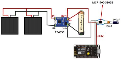 Power Esp32esp8266 With Solar Panels And Battery Random Nerd Tutorials