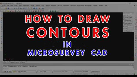 How To Make Contours In Microsurvey CAD P YOUTUBE YouTube