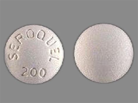 Seroquel 200 Pill White Round 11mm Pill Identifier