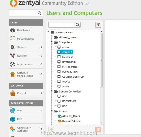 Joining CentOS Desktop To Zentyal PDC Primary Domain Controller Part