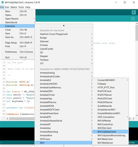 Ameba Arduino Retrieve Universal Time Utc
