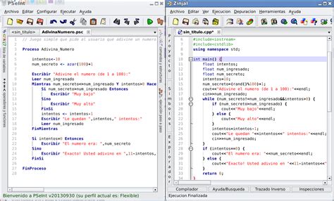 Cucarachas Racing Exportar Un Pseudocódigo A Un Lenguaje Real
