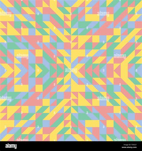 Seamless Geometric Triangle Pattern Abstract Retro Vector Stock Vector Image And Art Alamy
