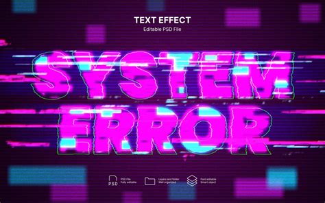 Premium Psd Error Text Effect