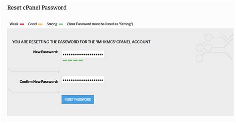 Reset Cpanel User Ftp Password Web Hosting Hub