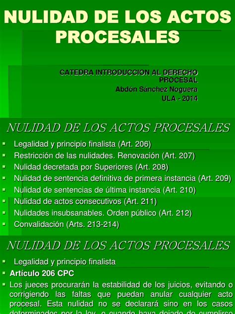 Tema 8 Nulidad De Los Actos Procesales Pdf Nulo Ley Demanda
