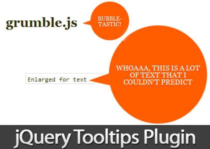 Jquery Tooltips Plugin Bubble Shaped Tooltips With Grumble Js Jquery Graphic Design Blog