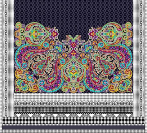 Digital Textile Design Print For Indian Traditional Textile Branding