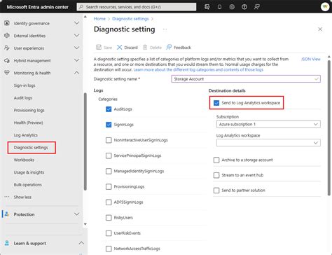 Интеграция журналов Microsoft Entra с журналами Azure Monitor