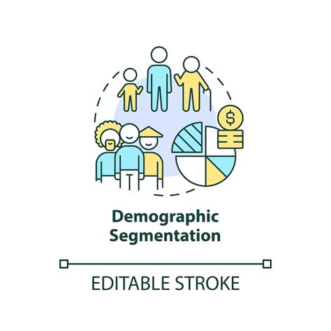 Premium Vector Demographic Segmentation Concept Icon