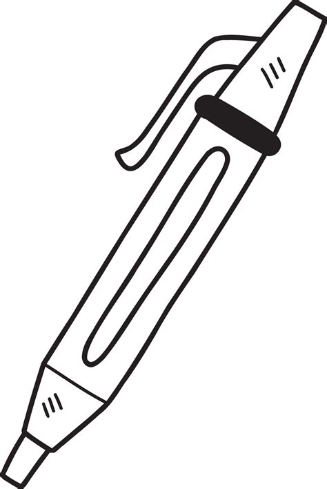 Hand Drawn Cute Pen Illustration Png