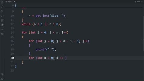 C Programming Tutorial Create A Right Aligned Pyramid Shape Codewithsameer04 Youtube