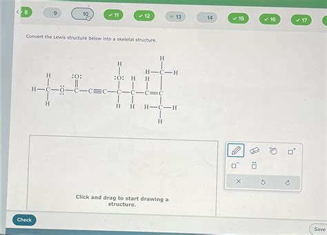 Solved Convert The Lewis Structure Below Into Chegg Com