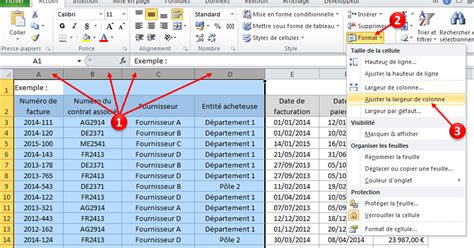 Comment égaliser La Taille Des Colonnes Ou Des Lignes Compétences Excel