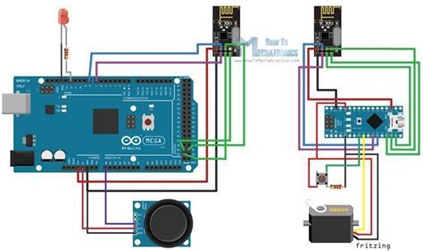Arduino Wireless Communication Nrf24l01 Circuit Schematic Tutorial