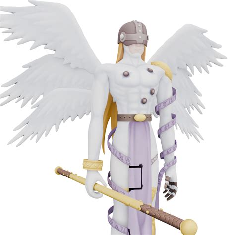 Angemon [62] From Digimon By Skeleton Dan Download Free Stl Model