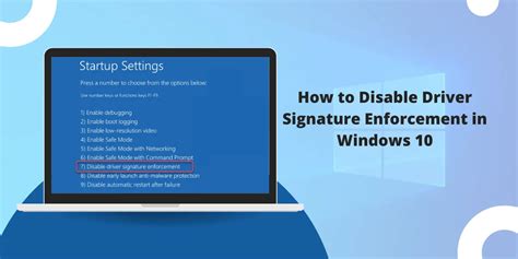How To Disable Driver Signature Enforcement In Windows 10