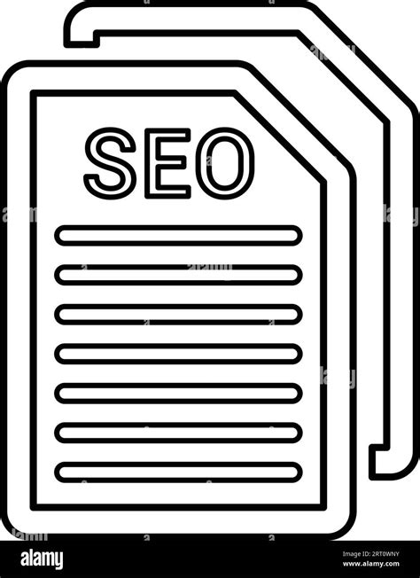 Seo Documentation Icon Flat Style Vector Eps Use In Infographicsweb Design Presentations And