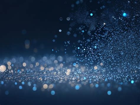 Premium Ai Image Dark Blue And Glowing Particle Abstract Background