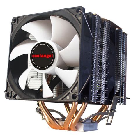 Кулер башенный Coolangel универсальный медные трубки 4 кулер 2 радиатор 2 купить кулер по