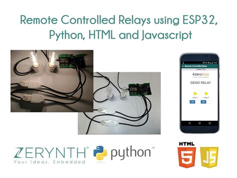 Remote Controlled Relays Using Esp32 Python And Javascript