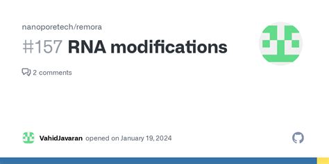 Rna Modifications · Issue 157 · Nanoporetech Remora · Github