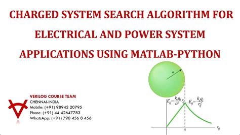 Charged System Search Algorithm For Electrical And Power System