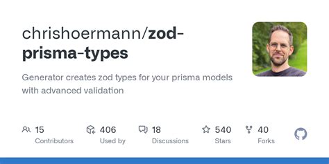 Github Chrishoermann Zod Prisma Types Generator Creates Zod Types For Your Prisma Models With