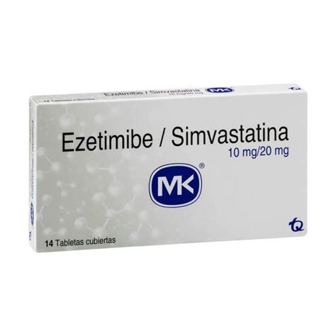 Ezetimibe 10mg Simvastatina 40mg Anticolesterol