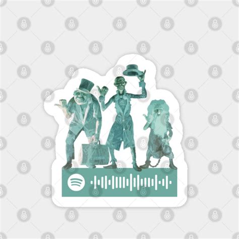 Grim Grinning Ghosts Spotify Qr Code Qr Code Sticker Teepublic
