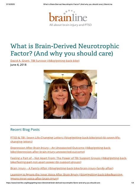 What Is Brain Derived Neurotrophic Factor And Why You Should Care Brainline Pdf