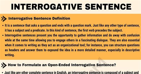 Interrogative Sentence Definition And Examples Of Interrogative Sentences • 7esl
